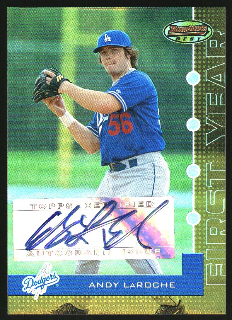 2005 Bowman's Best Gold #112 Andy LaRoche FY Auto /25 - NM-MT | eBay