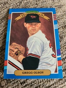 Gregg Olson 1991 Donruss Diamond Kings Baseball Card #23 Baltimore ...