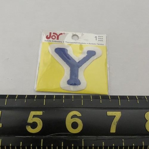 1.5” Tall Y Blue Letter Initial “Y” Patch M010 | eBay