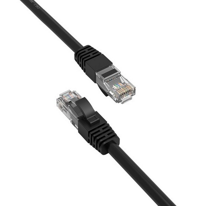 Cruxtec 10m Black CAT6 Network Cable Gold-plated RJ45 Patch Lead RoHS ...
