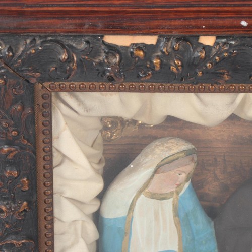 Wonderful Antique Hand-Painted Folk Art Retablo Wood Carving of The ...