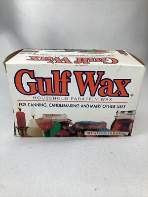 NEW Gulf Wax Household Paraffin Wax Candle Making Crafts Canning 1 lbs ...