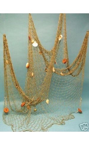 Decorative Fish Net - Nautical Backdrop Decor - Beach Luau Party ...