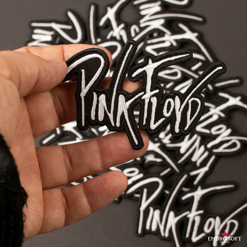 Pink Floyd Patch Rock Band Emblem Embroidered Iron On SIZE: 3.9" x 2.4 ...