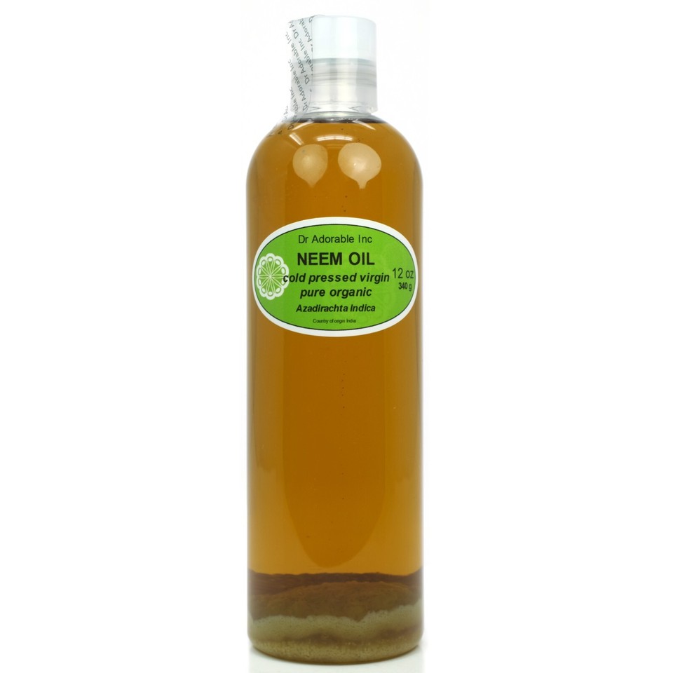 Pure Virgin Neem Oil by Dr.Adorable Organic 2 oz 4 oz 8 oz 16 oz up to ...