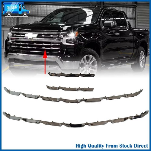 For Chevy Silverado 1500 LT/RST 2022-2024 Chrome Grille Grill Overlay ...