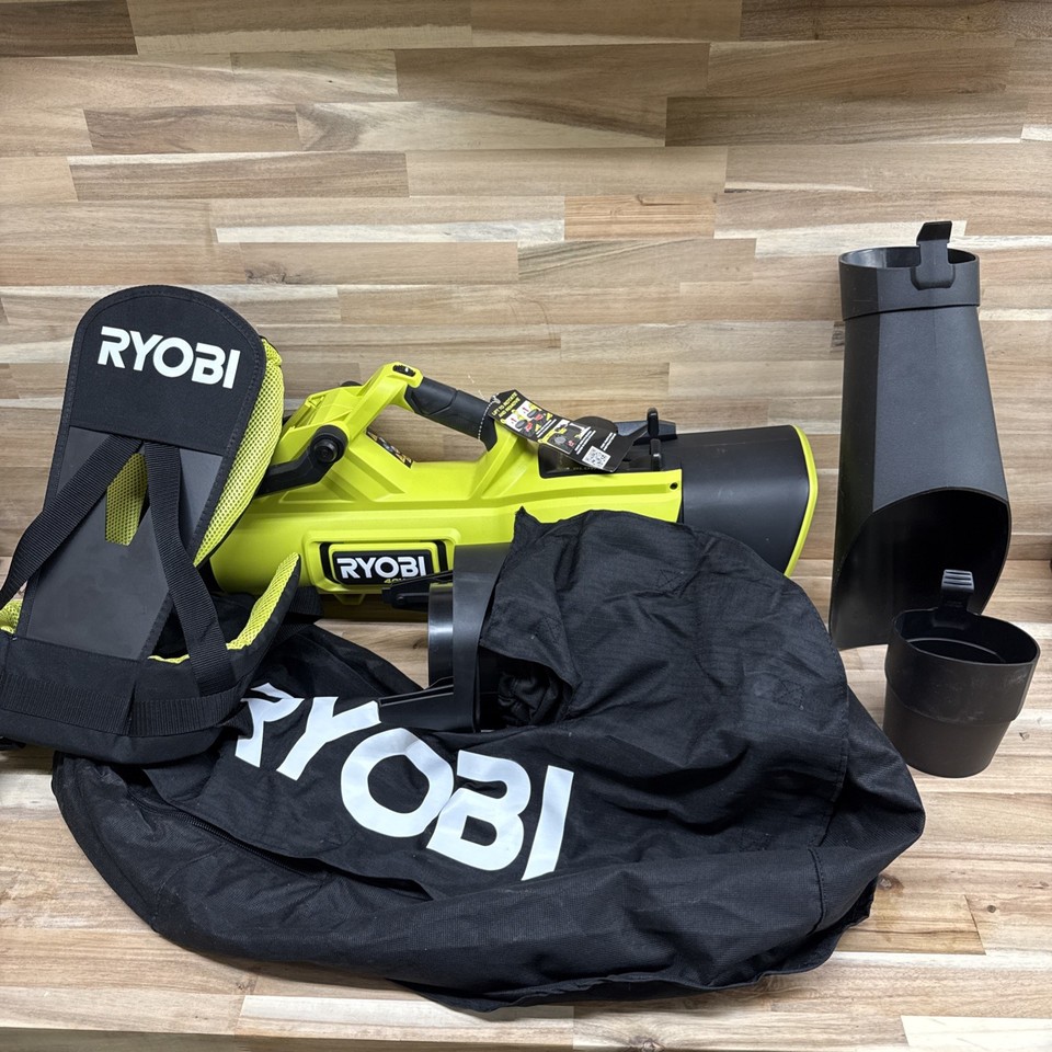 Ryobi 40V HP 600 CFM Leaf Blower/Mulcher/Vacuum TOOL ONLY RY404150 USED ...