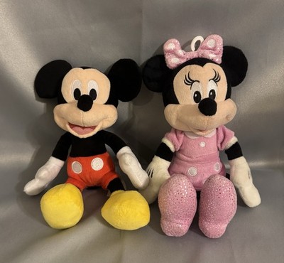 Disney Mickey & Minnie Mouse Set Plush Stuffed Animal Toys 9” | eBay