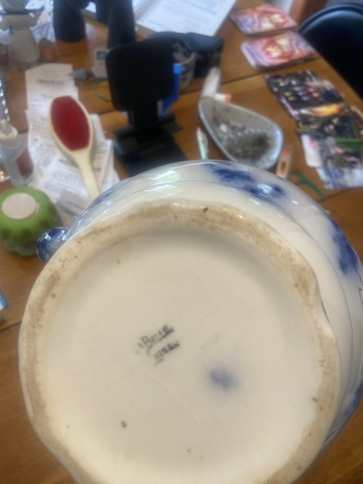 LaBelle Flow Blue China Pitcher RARE like the prop in “The Color Purple ...