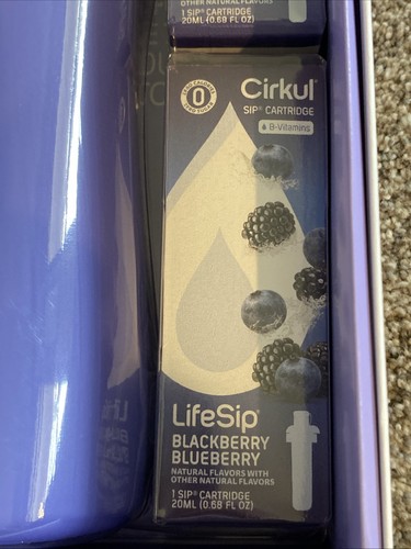 Purple CIRKUL 32oz Stainless-Steel Bottle & Lid With 2 Flavor ...