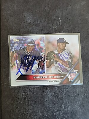 2016 Topps Update Jabari Blash Luis Perdomo RC Rookie Card Signed IP ...
