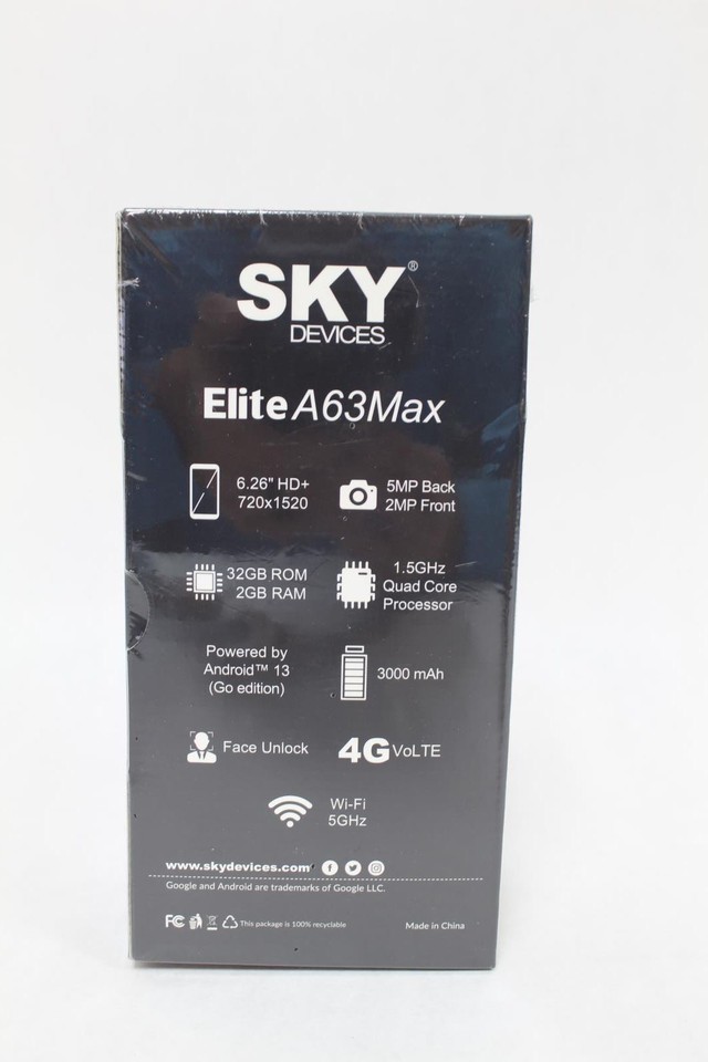 SKY Devices Elite A63 Max - 32GB - (GSM Unlocked) Dual SIM Android ...
