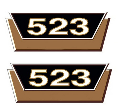 IHC Mc Cormick type sticker 523 logo 2 x emblem sticker label approx ...