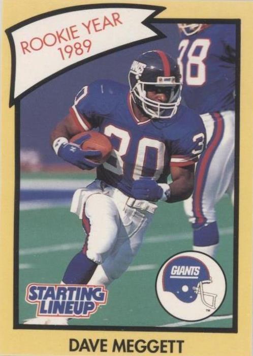 1990 Kenner Starting Lineup - Dave Meggett Yellow Border for sale ...