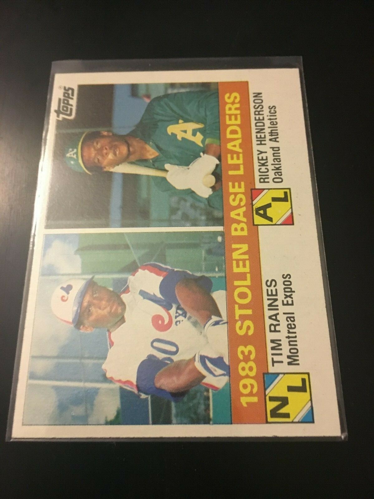 1984 Topps TIM RAINES RICKEY HENDERSON Stolen Base Leaders 1983 | eBay