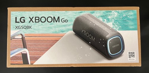 LG XBOOM Go Portable Bluetooth Speaker XG5QBK Brand New Sealed Box ...