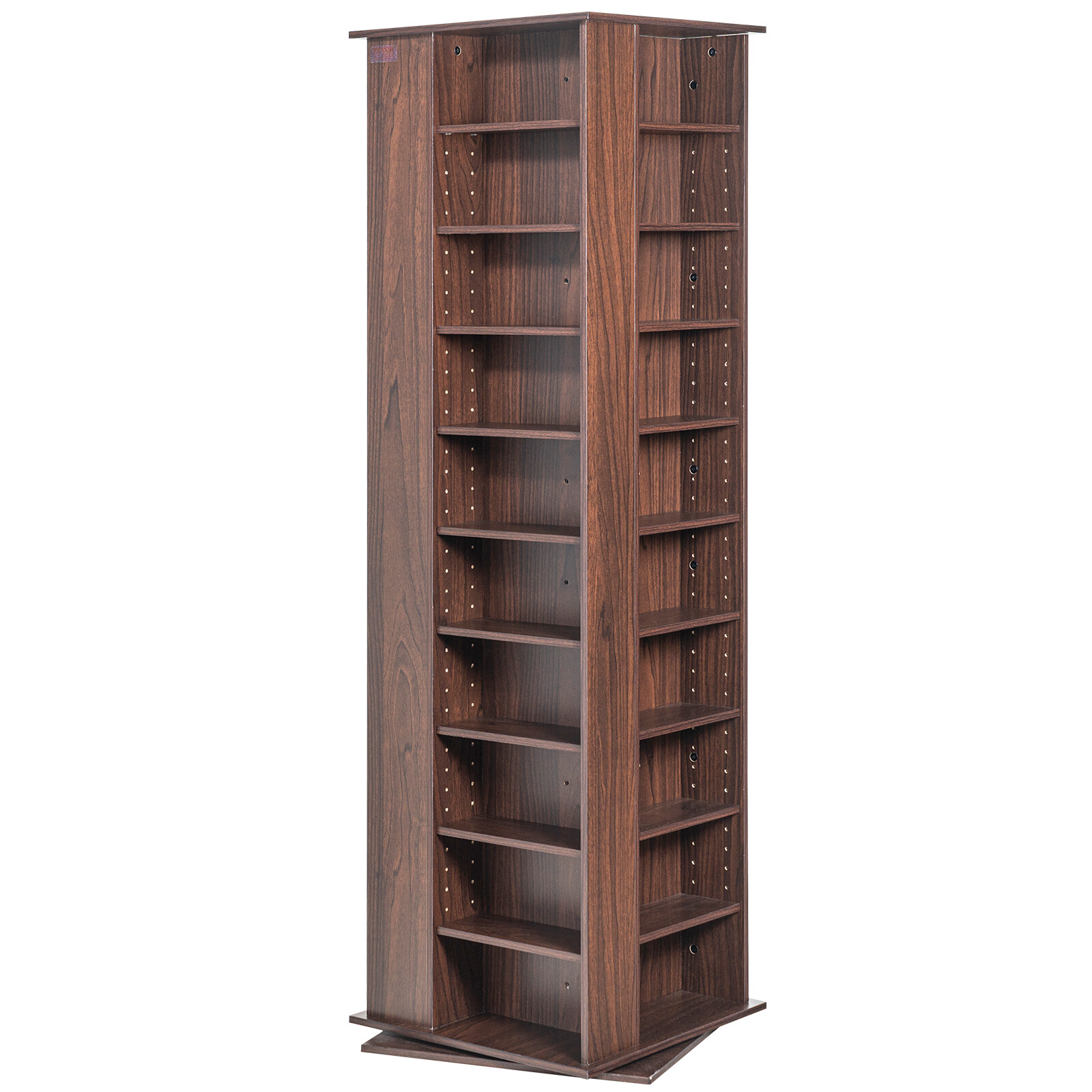 VEVOR Spinning Media Tower 4-Sided Revolving Media Tower 1040 CDs ...