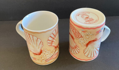 2 Coffee Mug s Cup Sea Shell Collage Maria Ryan Inhesion Giftware Fine ...