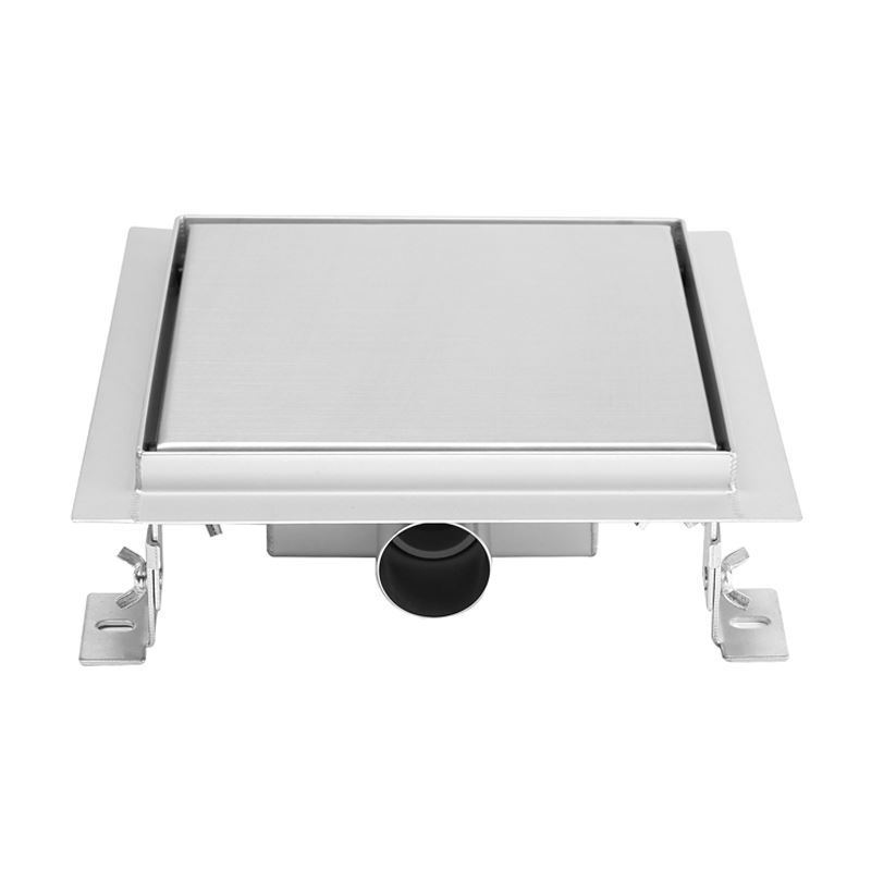 Wetroom Shower Drain Channel Trap Gully 150mm Square Stainless Steel ...