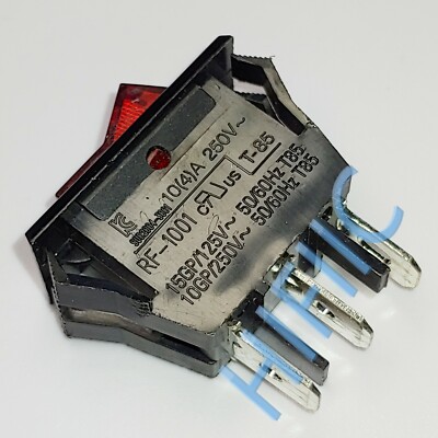 1PCS/5PCS RONG FENG RF-1001 Rocker Switch 3 Pins 2 Positions 10A 250VAC ...