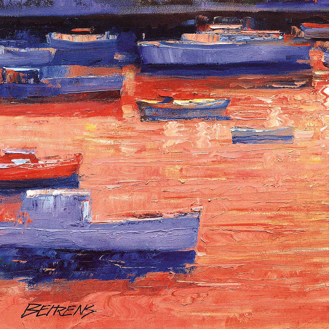 27W"x27H" COSTA BRAVA SUNSET by HOWARD BEHRENS -VILLAGE CHURCH CHOICES ...