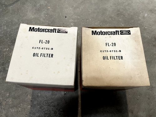 Lot of 2 vintage FL20 Motorcraft oil filter FL-20 (New) | eBay