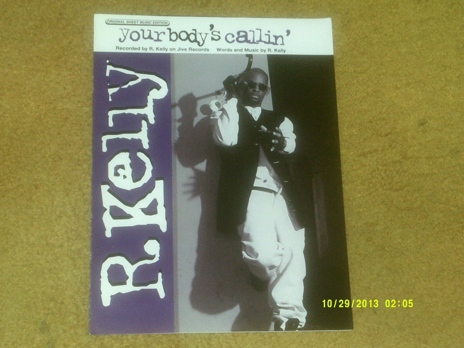 R. KELLY sheet music Your Body's Callin' 1993 5 pp. (VG+ shape) | eBay