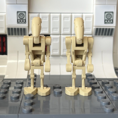 Lego Star Wars Minifigure Battle Droid with Back Plate Sw0001a Lot Of 2 ...