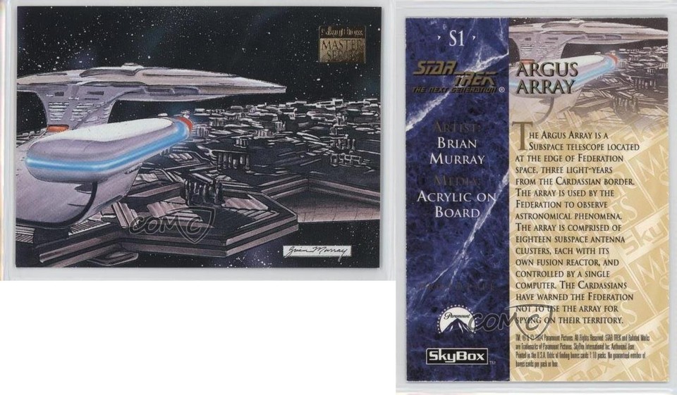 1994 SkyBox Star Trek Masters Series 2 Promos Argus Array #S1 6or | eBay