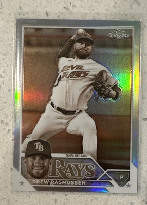 2023 Topps Chrome Drew Rasmussen Sepia Refractor SP #210 Tampa Bay Rays ...