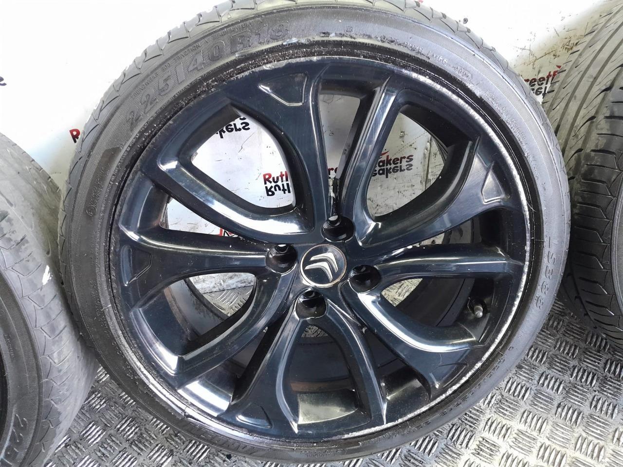 CITROEN DS4 18" SET OF 4 BRISBANE ALLOY WHEELS IN BLACK 225 / 40 R 18 ...
