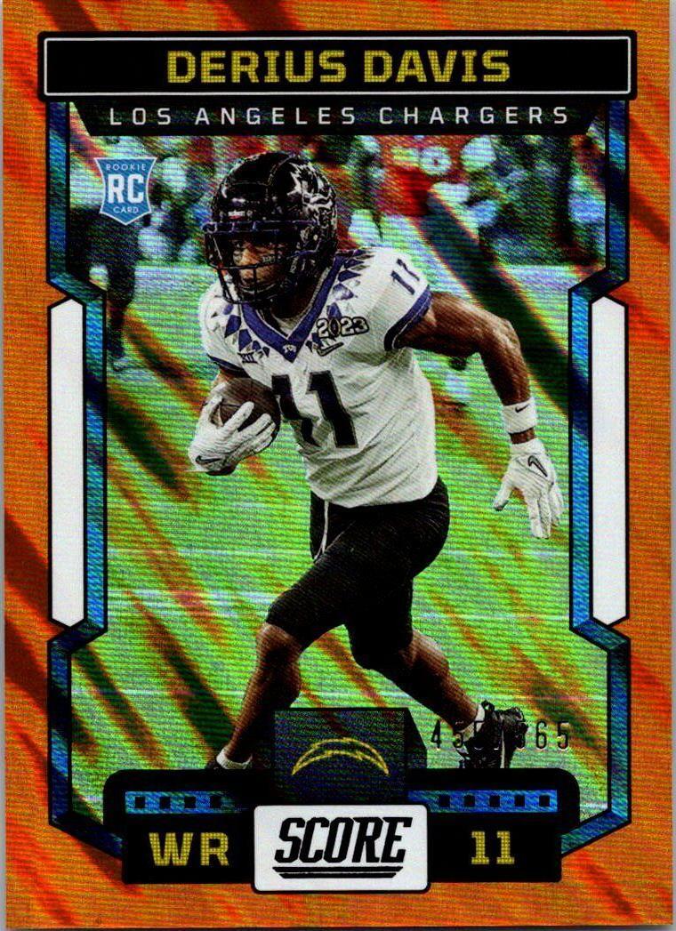 2023 Score - Rookies Derius Davis #364 Lava /565 (RC) for sale online ...