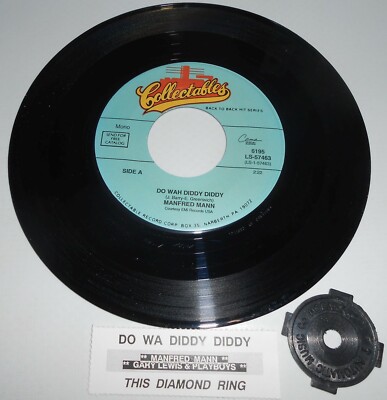 MANFRED MANN Do Wah Diddy Diddy & GARY LEWIS This Diamond Ring 7" 45 ...