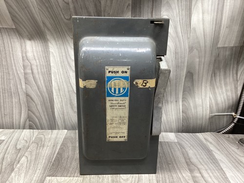 ITE BULLDOG JN-323 FUSED SAFETY SWITCH 100A 240V 100 AMP 2-POLE ...