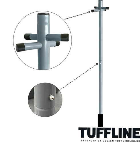 TuffLine 2.4 Metre Heavy Duty Clothes Post Washing Line Pole | eBay