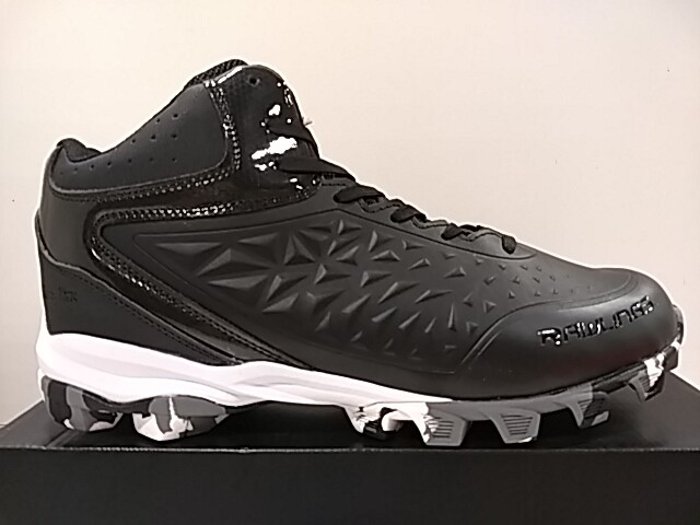 Rawlings Rookie Mid black/white Cleats Size 7.5 Baseball for sale ...