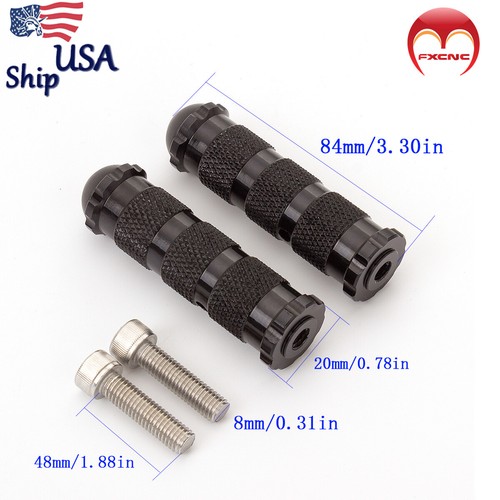 Universal Motorcycle Folding Foot Pegs Rear set Footrest Racing Pedals ...