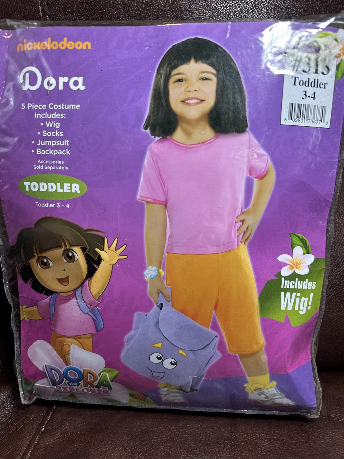 DORA THE EXPLORER HALLOWEEN COMPLETE COSTUME With WIG BACKPACK TODDLER ...
