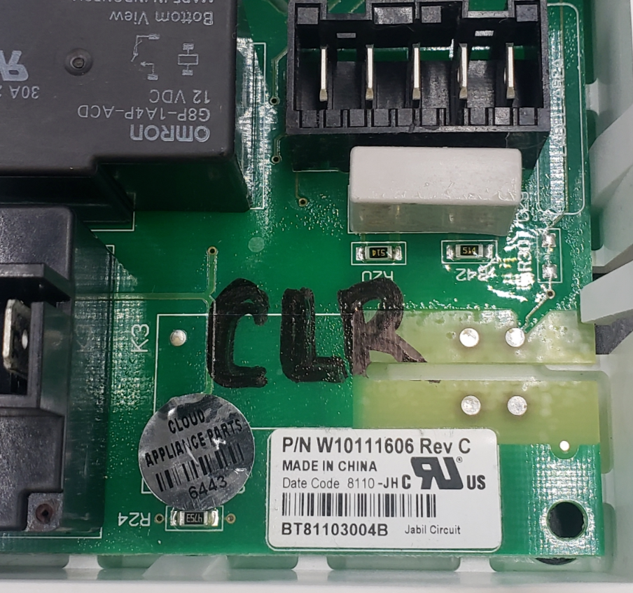 Genuine Whirlpool Dryer Control Board W10111606 Same Day Ship *60 Days ...