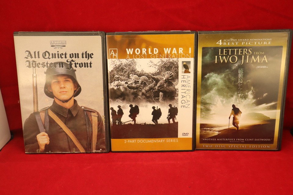 Lot Of 9 Military War Drama Documentary DVD Movies WWI WWII 24543026358 ...