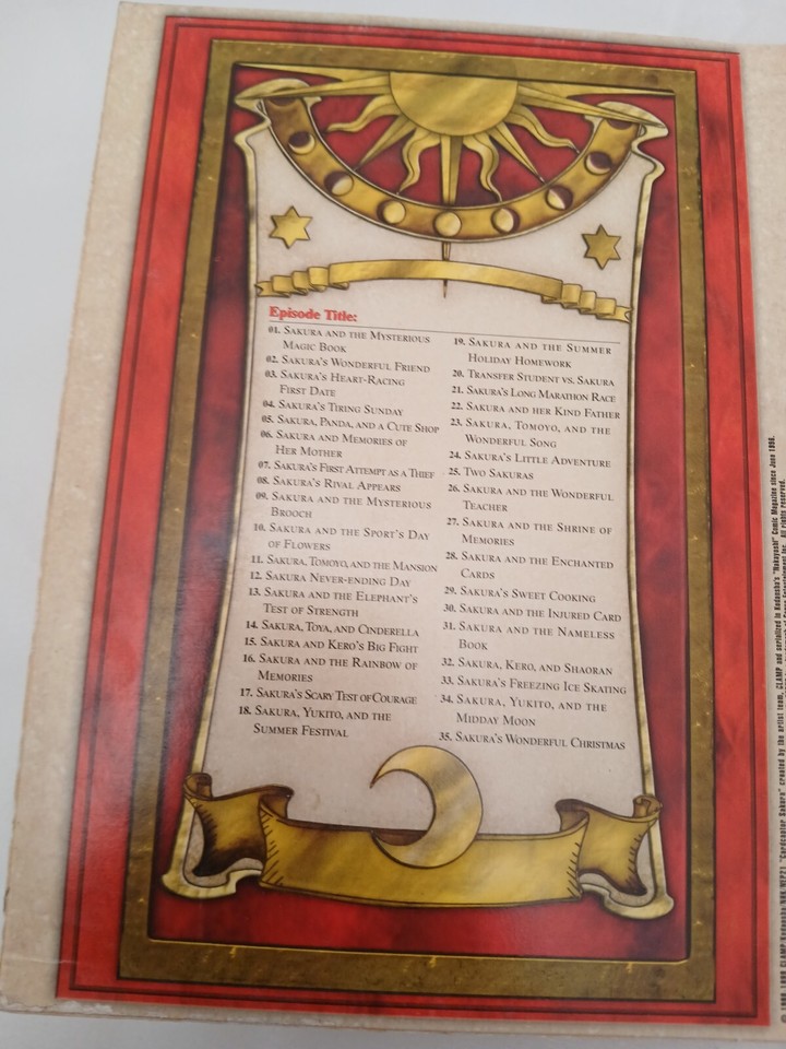 Card Captor Sakura: Clow Book 7 DVD: 35 Episodes: Japan Manga Anime | eBay