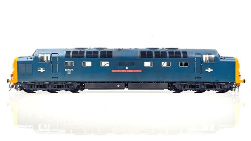 DJH O GAUGE - CLASS 55 DELTIC DIESEL BR BLUE QUEENS OWN HIGHLANDER ...