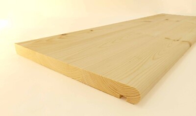 Traditional Pine Wood Staircase Tread 32mm x 268mm x 1000mm with 18mm ...