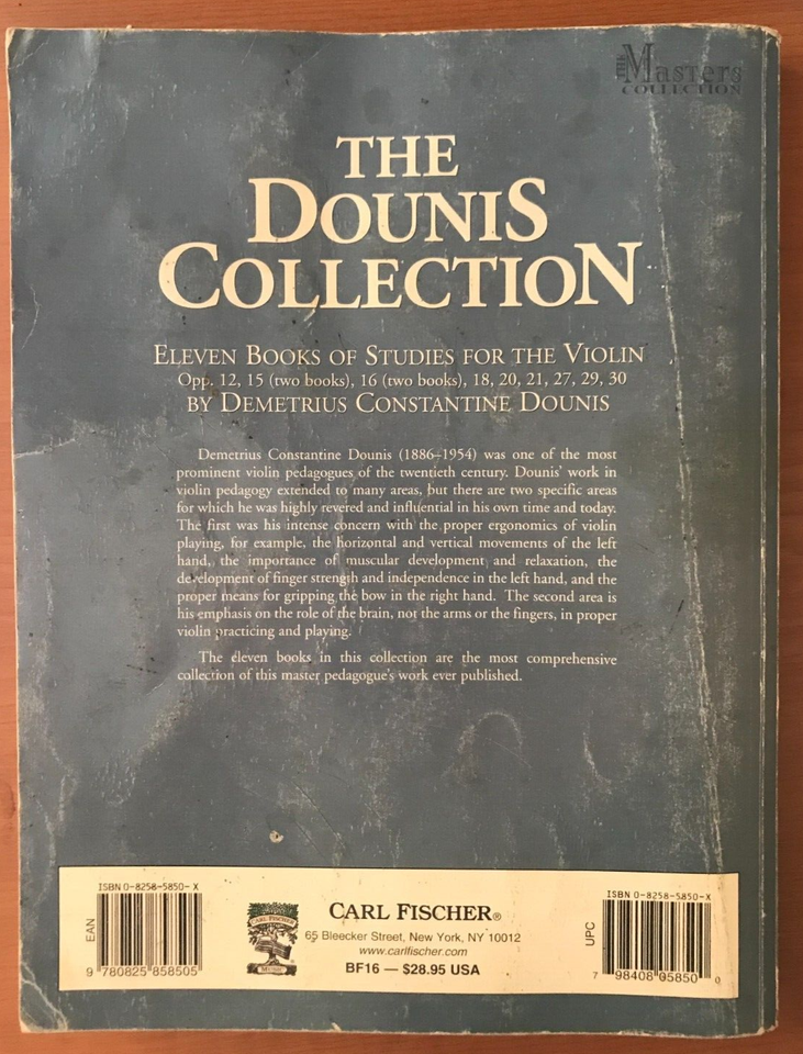 The Dounis Collection- Eleven Books Of Studies for The Violin | eBay