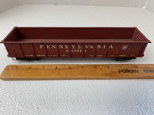 O Scale Pennsylvania Freight Boxcar Steel Sides Painted Model Railroad ...