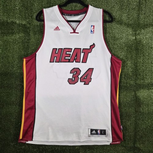Ray Allen Miami Heat #34 Adidas NBA Swingman Jersey Men’s Large White ...