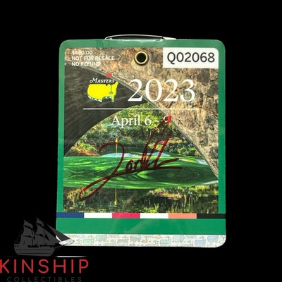 Jon Rahm signed 2023 Masters Badge JSA COA Rare Golf Auto PGA ...
