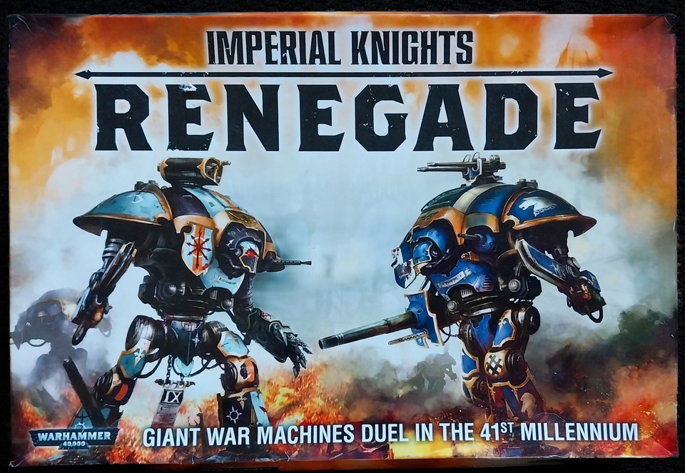 Warhammer 40k Imperial Knights Renegade Box Set. Two Knights, Rules And ...