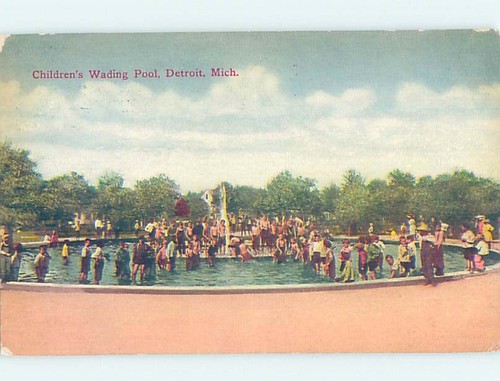 Pre-Chrome SWIMMING POOL Detroit Michigan MI j/08 AH5847 | eBay