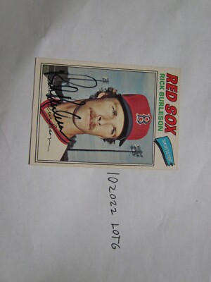 1977 O-Pee-Chee Rick Burleson signed baseball card | eBay